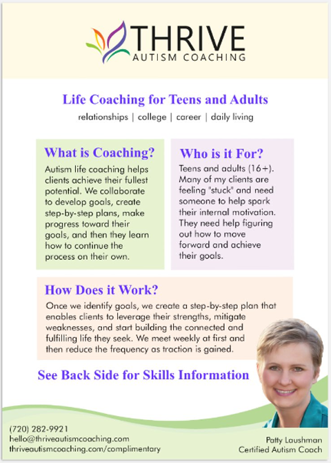 Patty Laushman, Thrive Autism Coaching, Arvada, CO, 80004 | Psychology Today