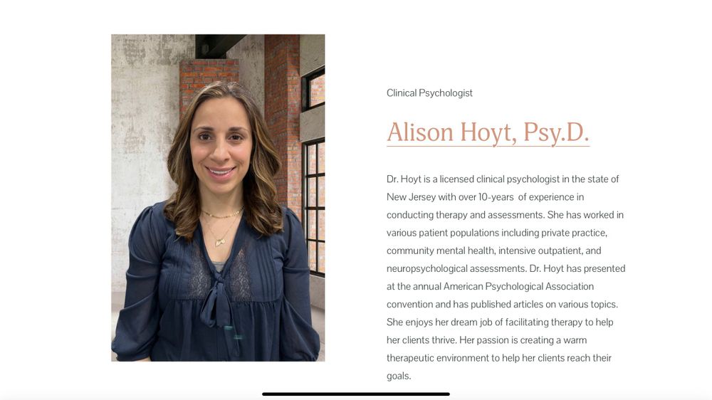 Alison Hoyt, Psychologist, Cherry Hill, NJ, 08003 | Psychology Today