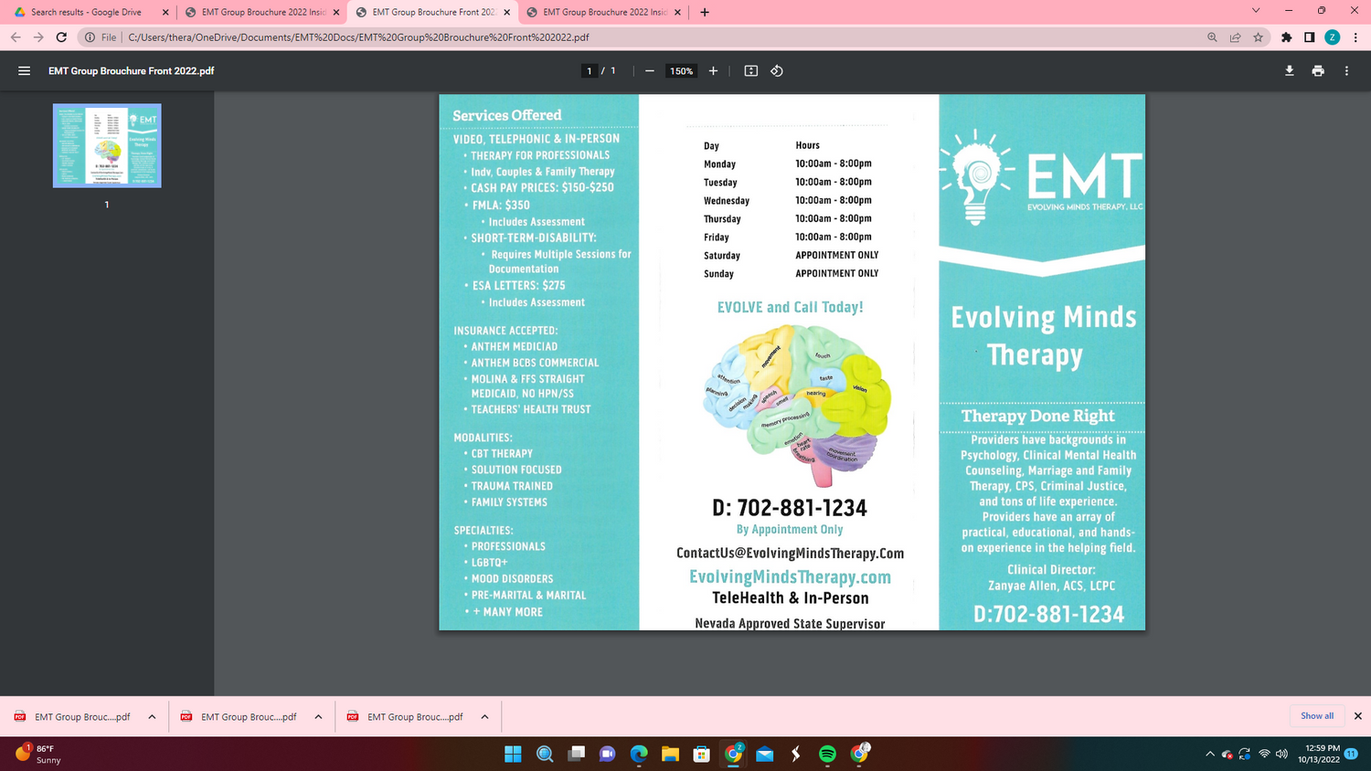 Evolving Minds Therapy (EMT) LLC, Licensed Professional Counselor, Las ...