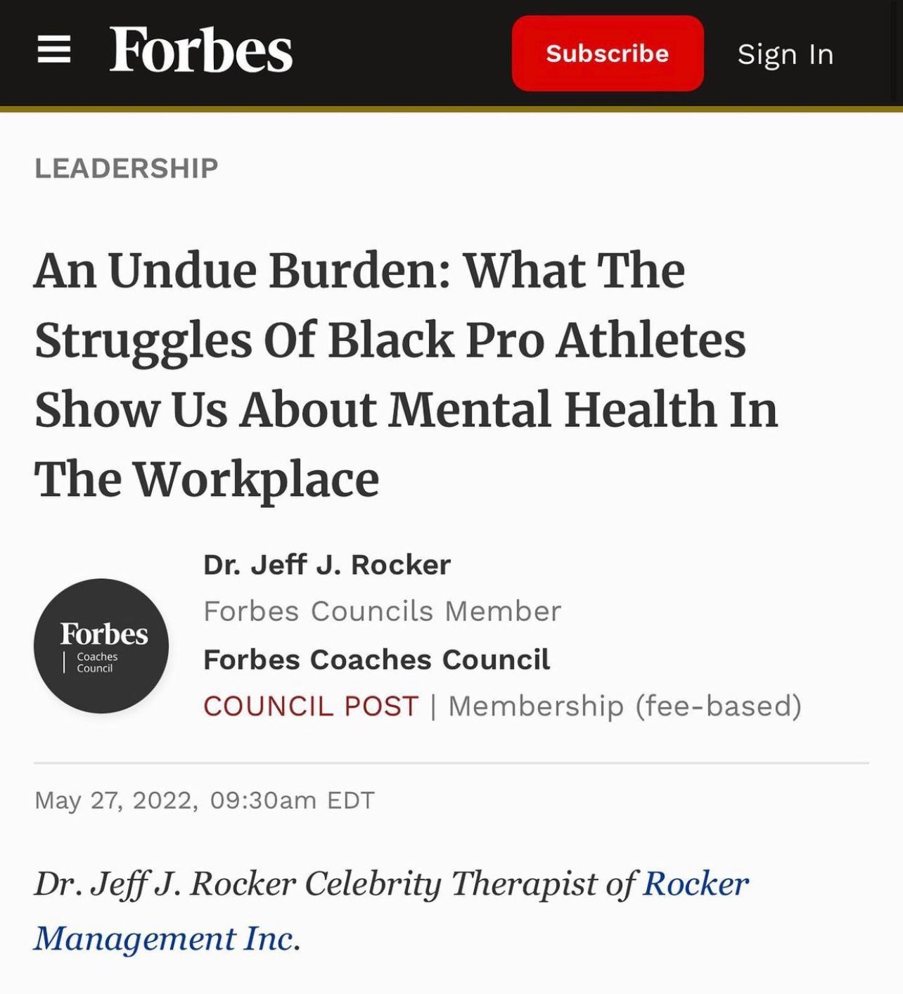 Dr. Jeff Rocker, PhD, NCC, LPC, LMHC, LCPC, Licensed Professional ...