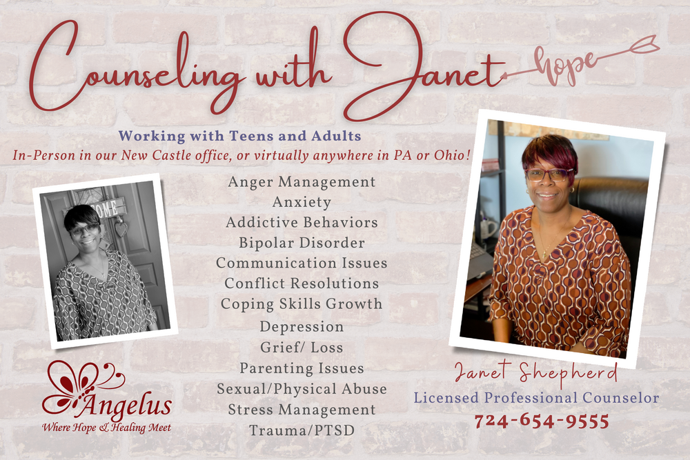 Janet Shepherd, Licensed Professional Counselor, New Castle, PA, 16101 ...